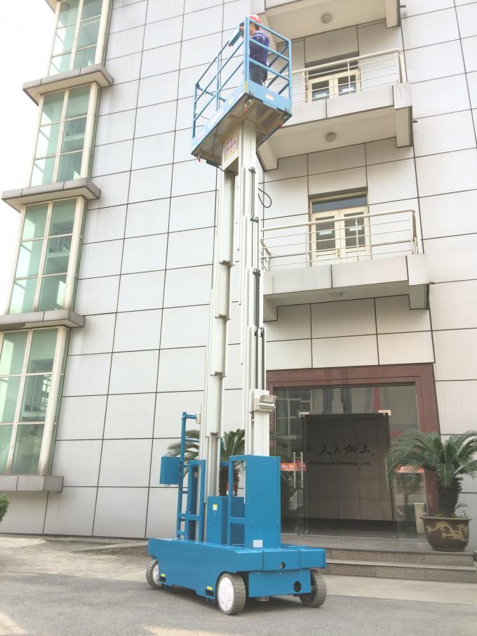 Light Weight Self Propelled Work Platform , Dual Mast Mobile Access ...